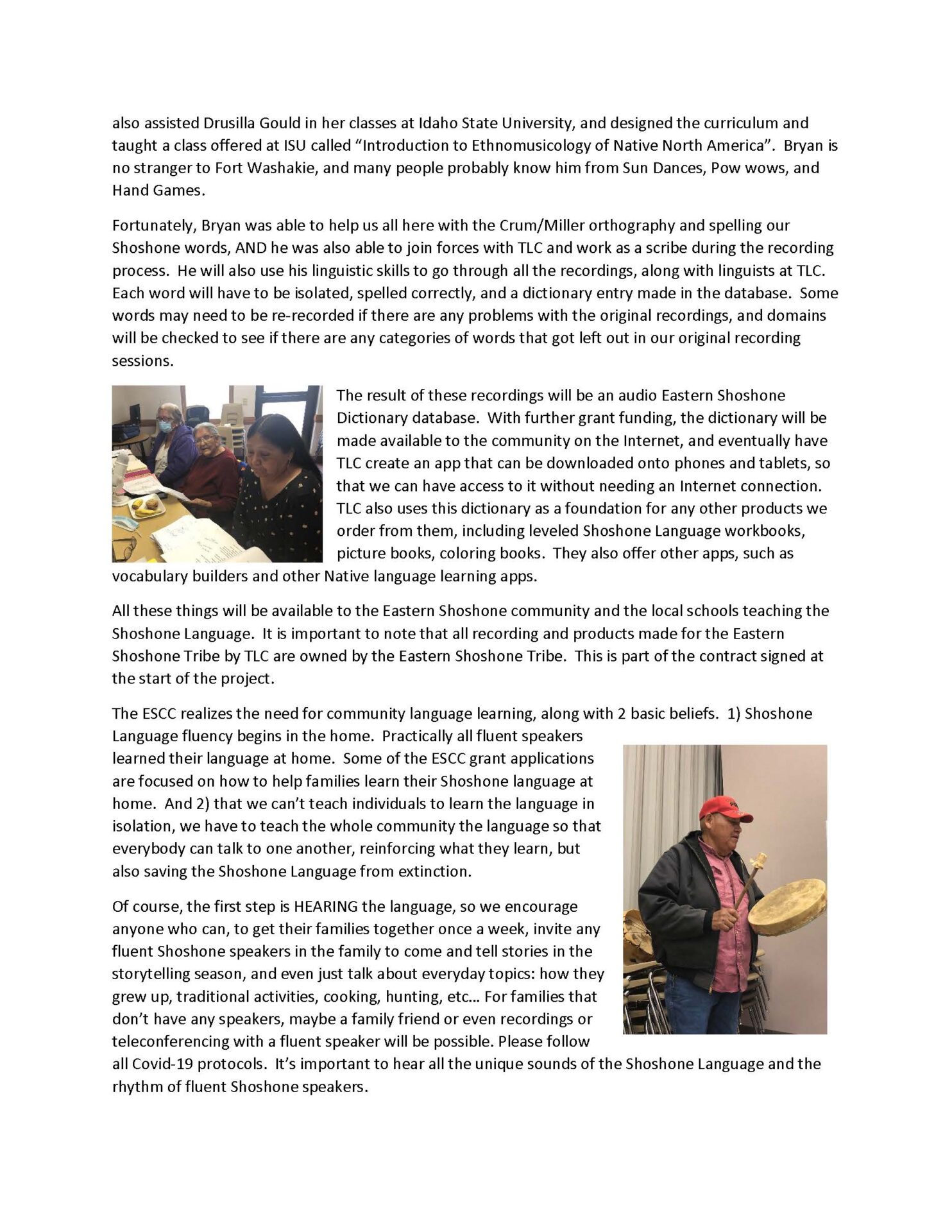 Rapid Word Collection- Eastern Shoshone Language Project- click here to ...