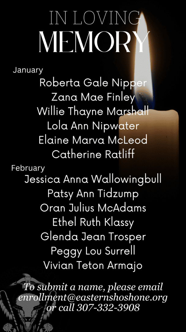 In Loving Memory... - Eastern Shoshone